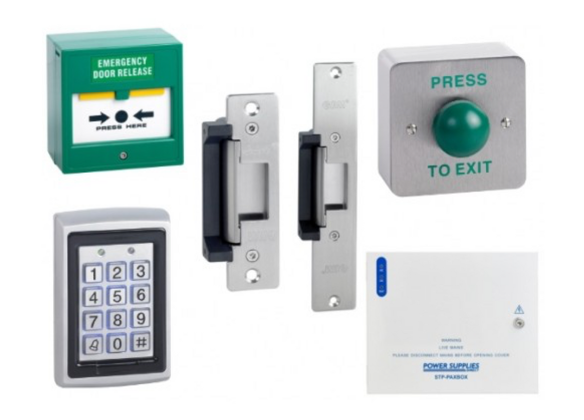 Standalone Access Control Kit with Keypad & Electric Strike – Panoramic-f-s